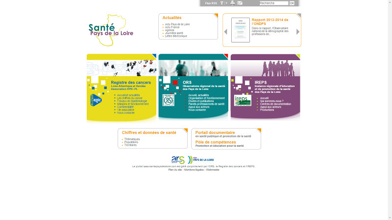 ireps pays de la loire base de données